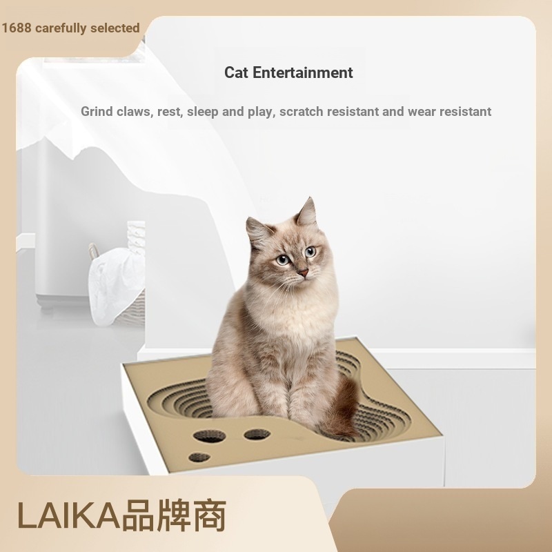 Tabla De Rascar Para Gatos Arena Integrada Juguete Para Garras Ollas ...