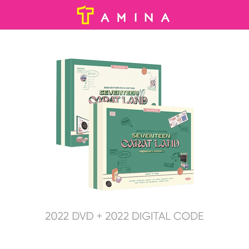 SEVENTEEN in CARAT LAND MEMORY BOOK+ SET (2022 DVD + 2022 DIGITAL CODE ...