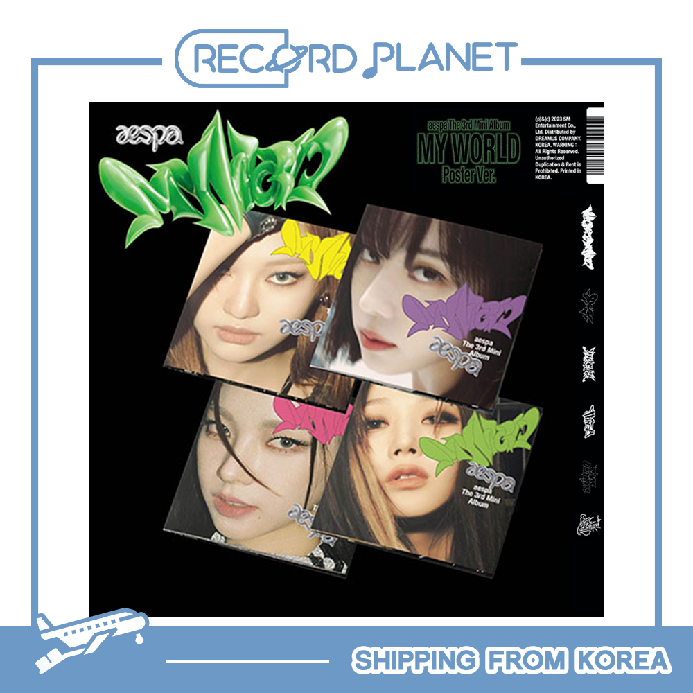 [POB] AESPA - 3rd MINI ALBUM [MY WORLD] Poster Ver. | Shopee México