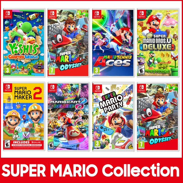 Nintendo Switch Games Mario Collection ★ Super Party Kart 8 Odyssey ...