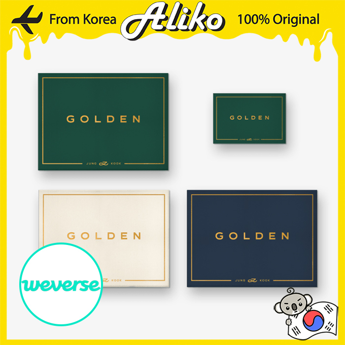 [BTS] JungKook (JK) - 'GOLDEN' (Set) + 'GOLDEN' (Weverse Albums ver ...