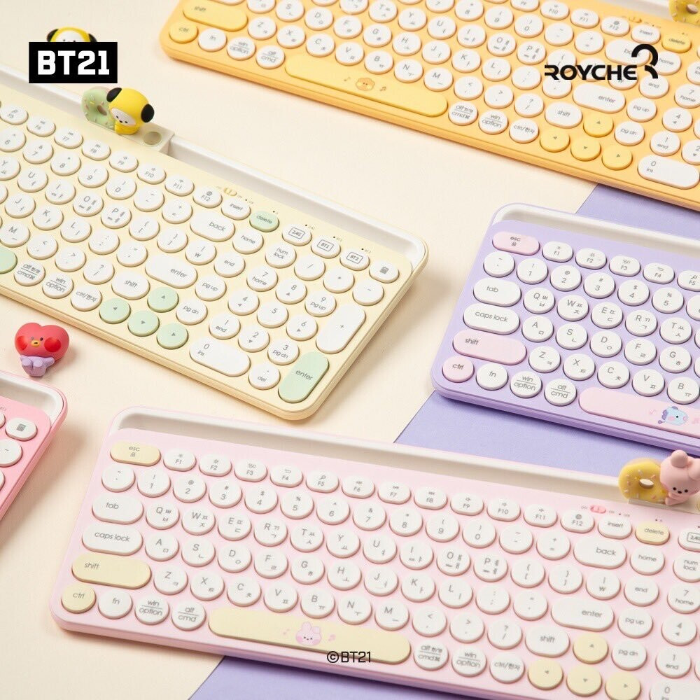BT21 MININI Royche Teclado Inalámbrico Bluetooth Multi Emparejamiento ...