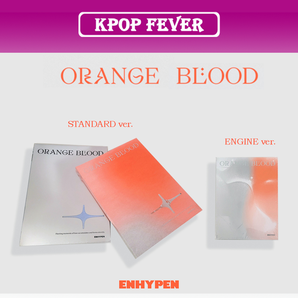 [ WEVERSE POB ] ENHYPEN - ORANGE BLOOD (STANDARD Ver. / ENGENE Ver ...