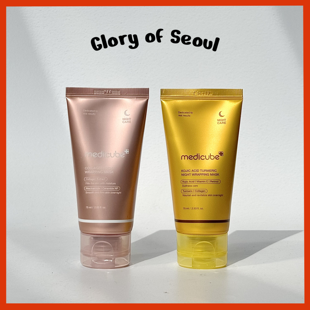 MEDICUBE Collagen Night , Mascarilla Envolvente De Cúrcuma Con Ácido ...