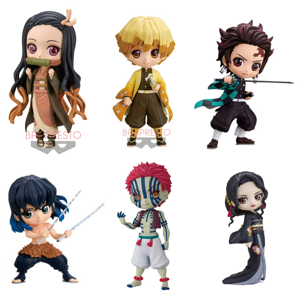 DEMON SLAYER Q posket Nezuko Tanjiro Kamado Zenitsu Agatsuma Inosuke ...