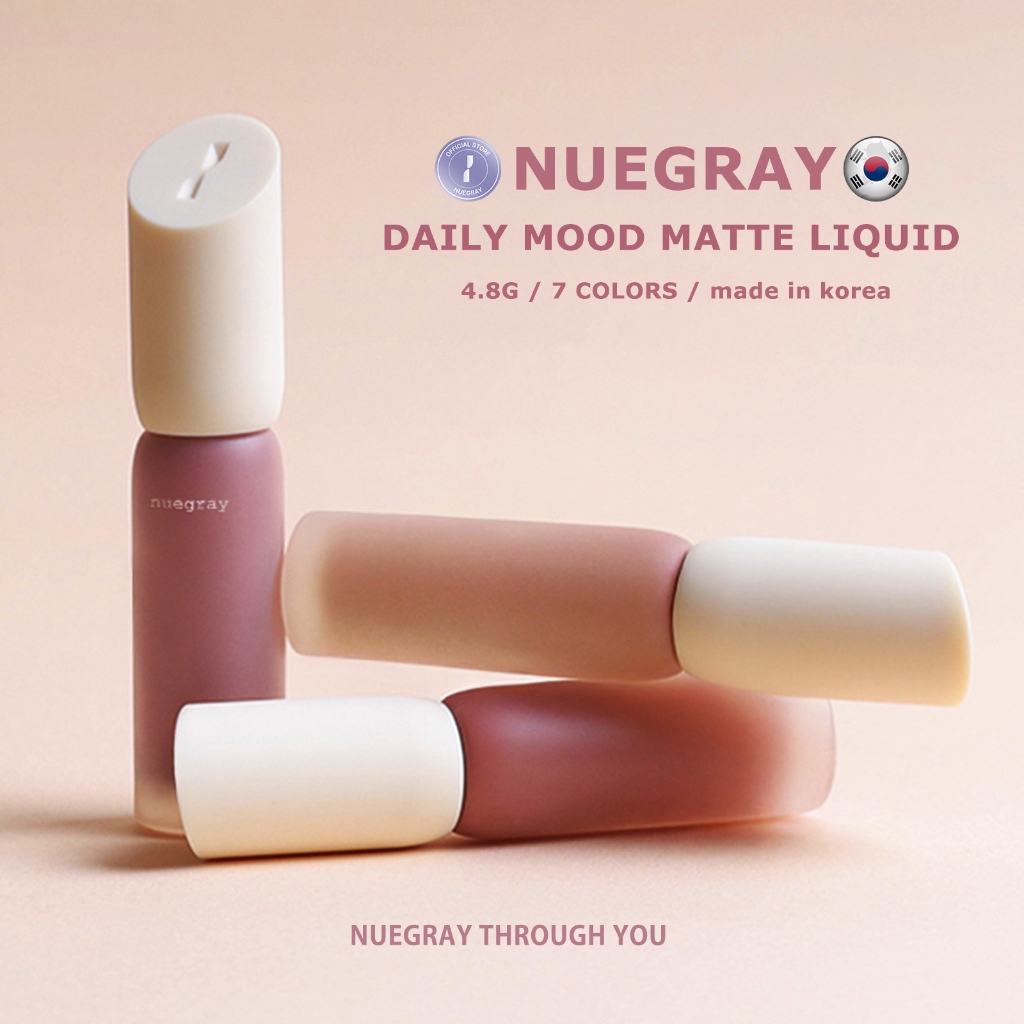 nuegray daily mood Tinte Líquido Mate Para Labios 7 Colores | Shopee México