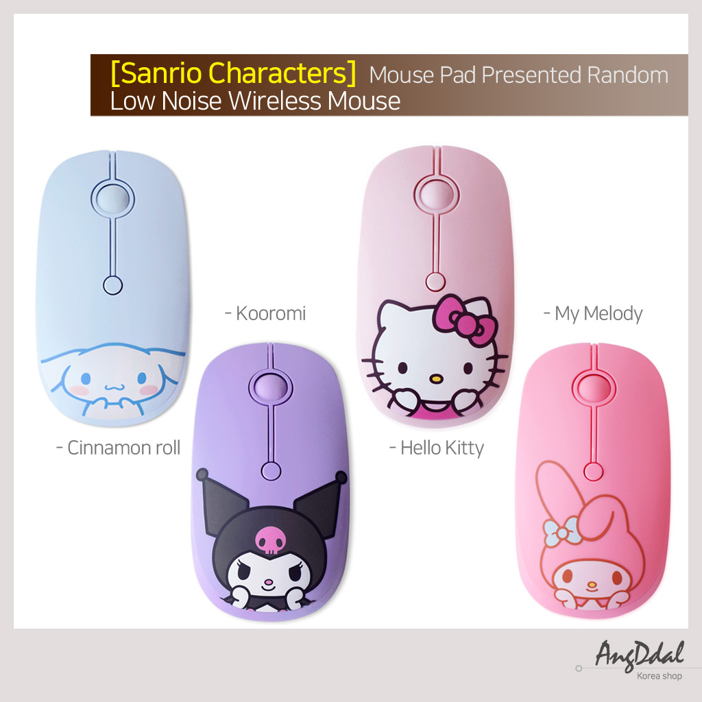 El Ratón Inalámbrico De Bajo Ruido De Sanrio + Alfombrilla De Cuenta ...