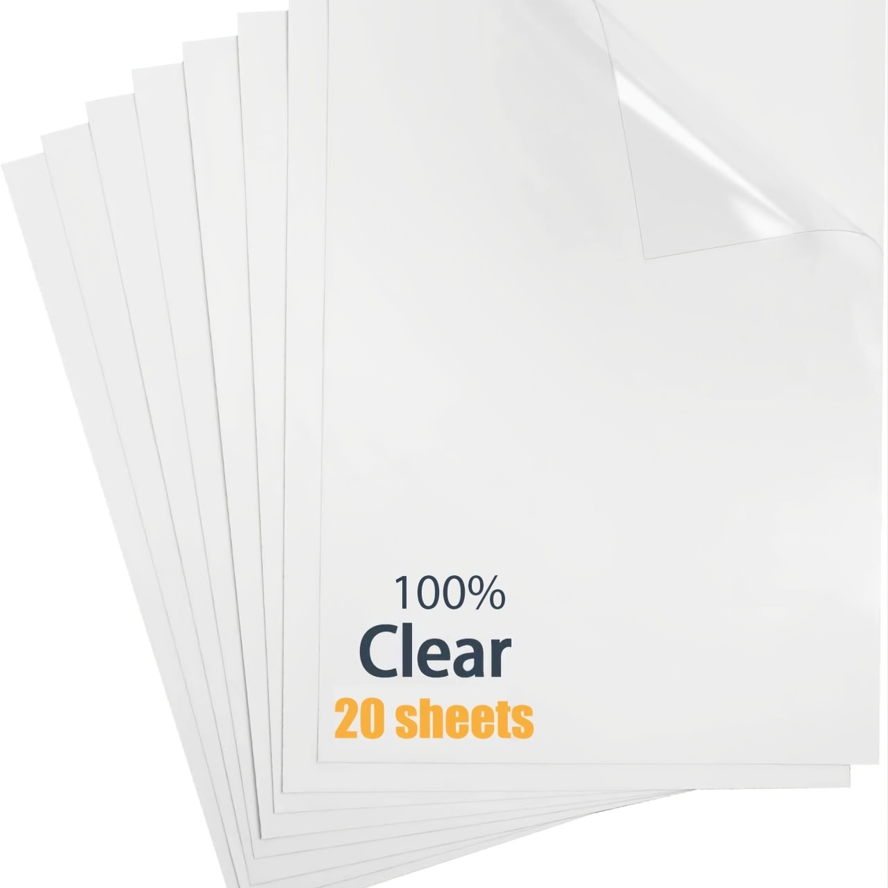 Papel Adhesivo Transparente 100 % Para Impresora De Inyección De Tinta ...