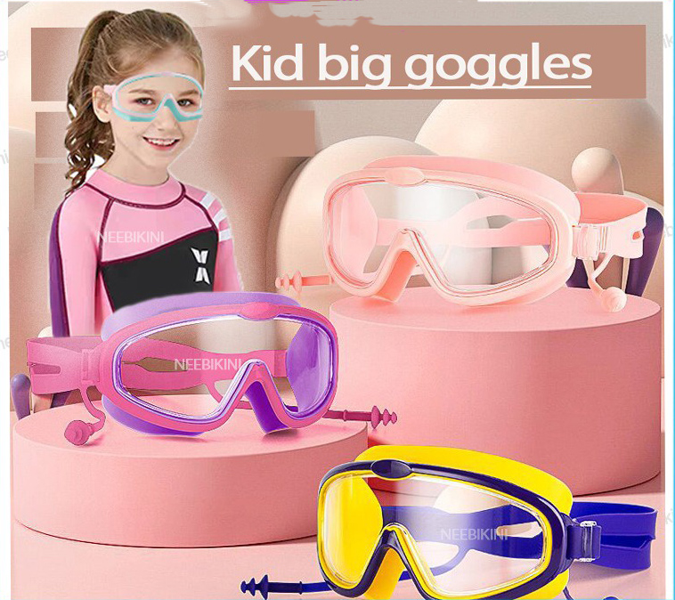 A13B Gafas De Natación Para Niños len De Cristal Grande Para Niño Niña ...