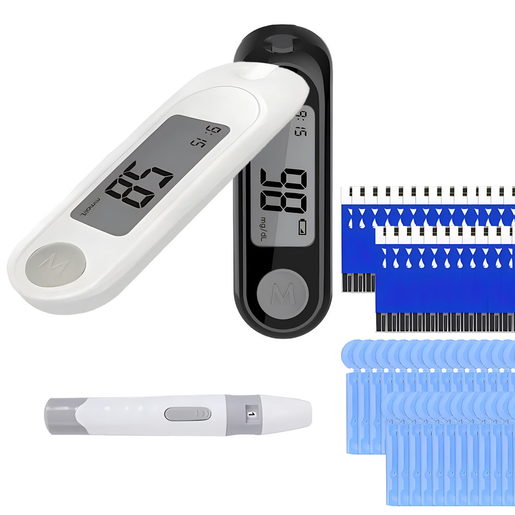 Medidor De Glucosa En Sangre Kit De Prueba De Diabetes Lanceta Máquina ...