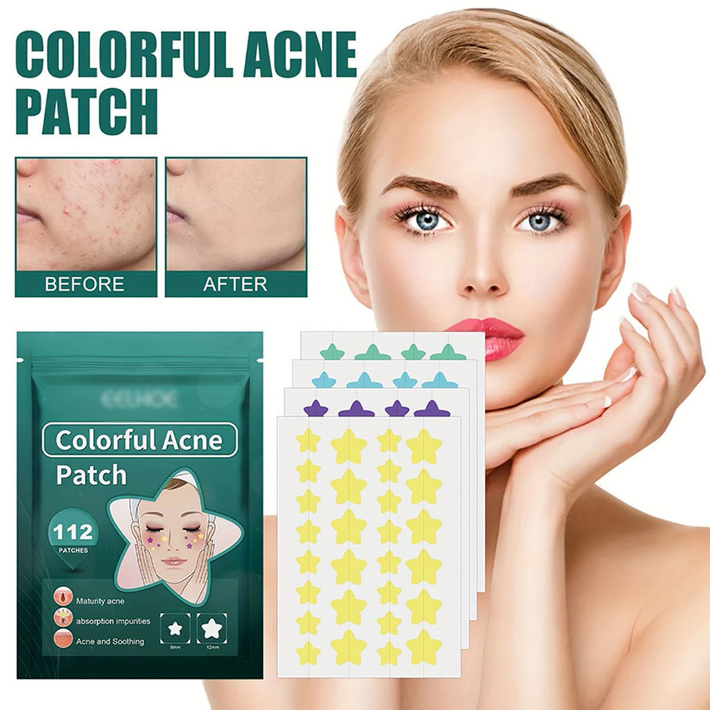 112 Parches De Acné De Colores Para Cubrir Manchas, Marcas De Acné ...