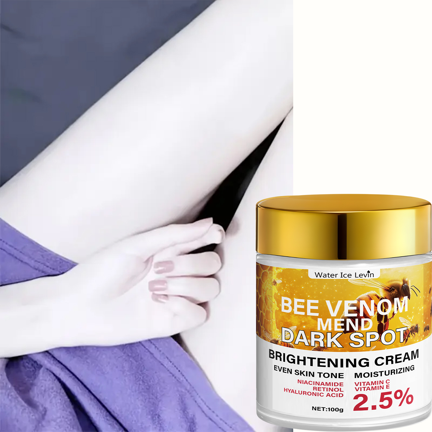 Crema Puridad Veneno de Abeja Manchas Negras Agua Hielo Leven ...