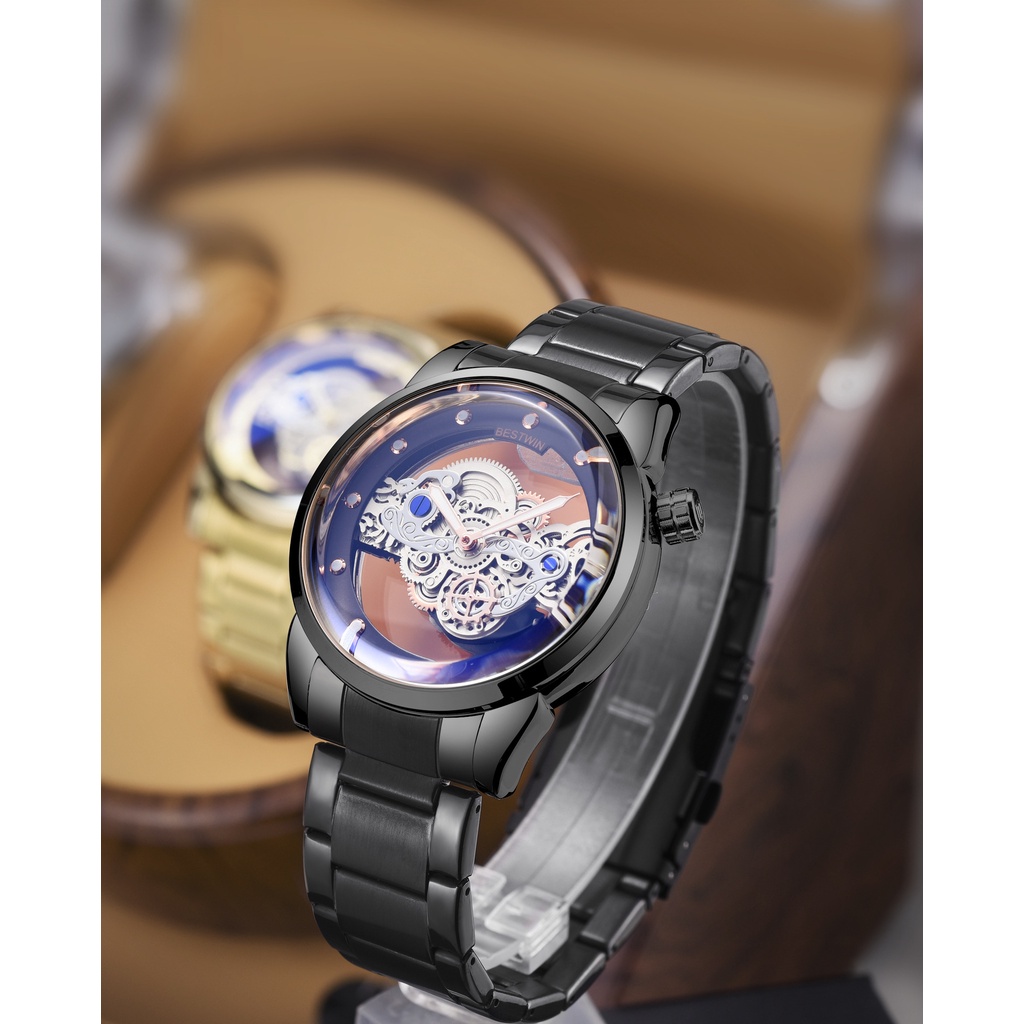 Reloj Hueco De Cristal Transparente Para Hombre Correa De Cuarzo ...