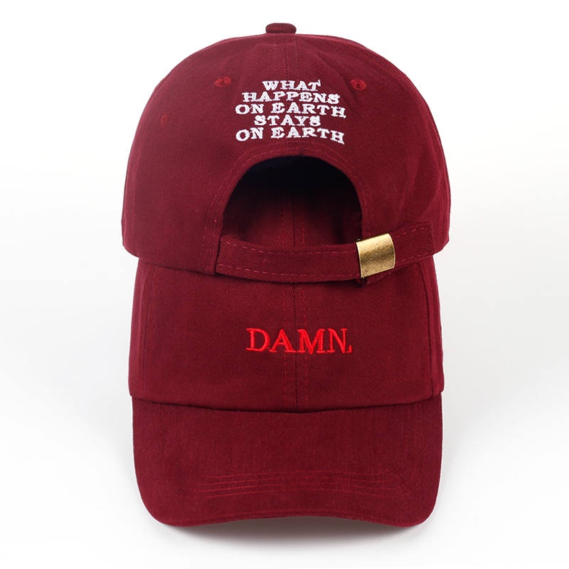 Cursed Dad Hat Embroidery hip Hop sewing Kendrick Lamar unstructured ...