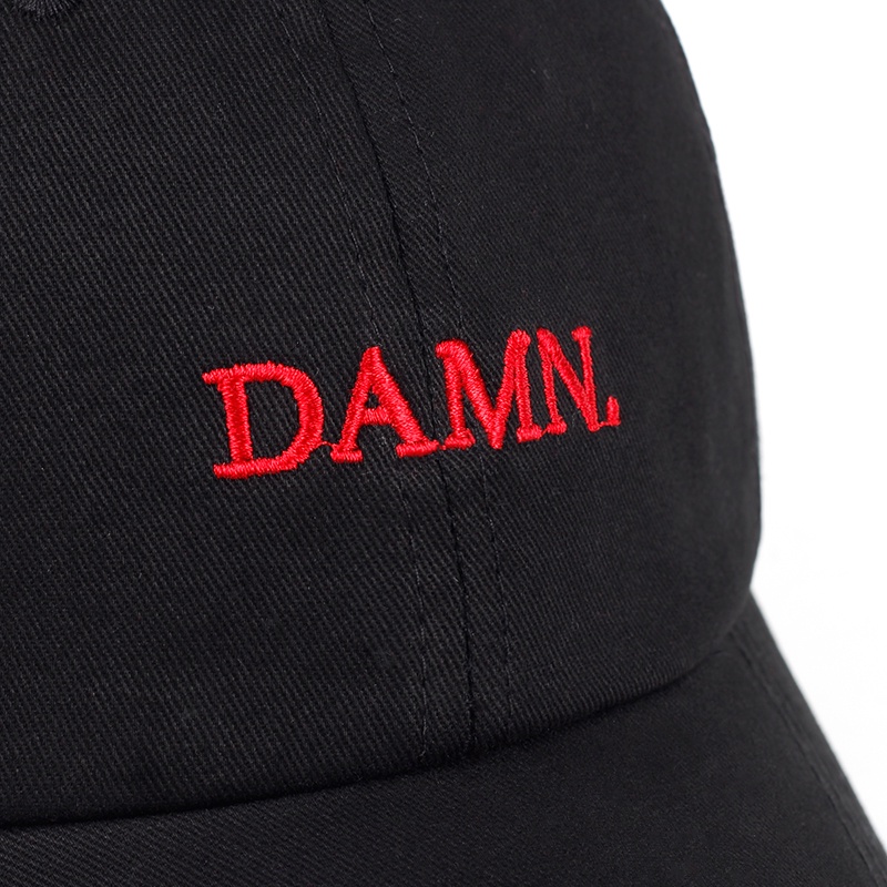 Cursed Dad Hat Embroidery hip Hop sewing Kendrick Lamar unstructured ...