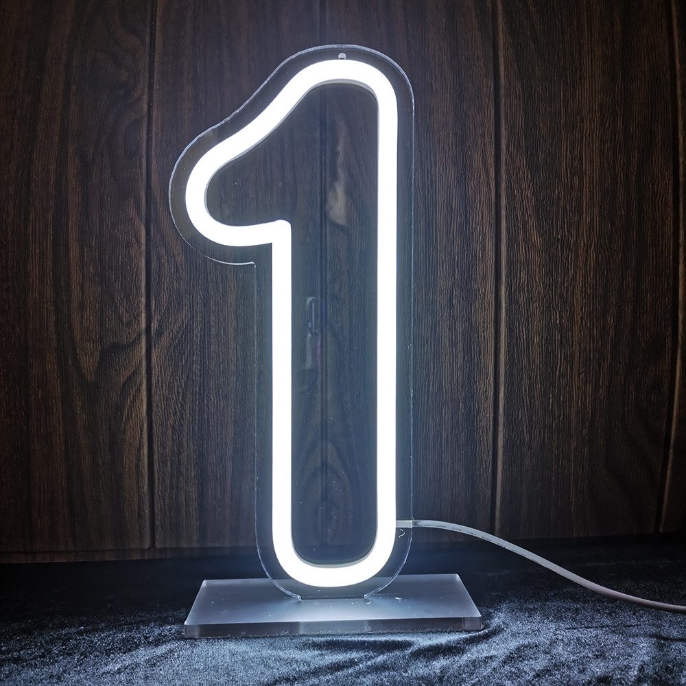 Letrero De Números De Neón Led Grandes 1 2 3 4 5 6 7 8 9 0 Signo Para Cumpleaños Boda Fiesta ...